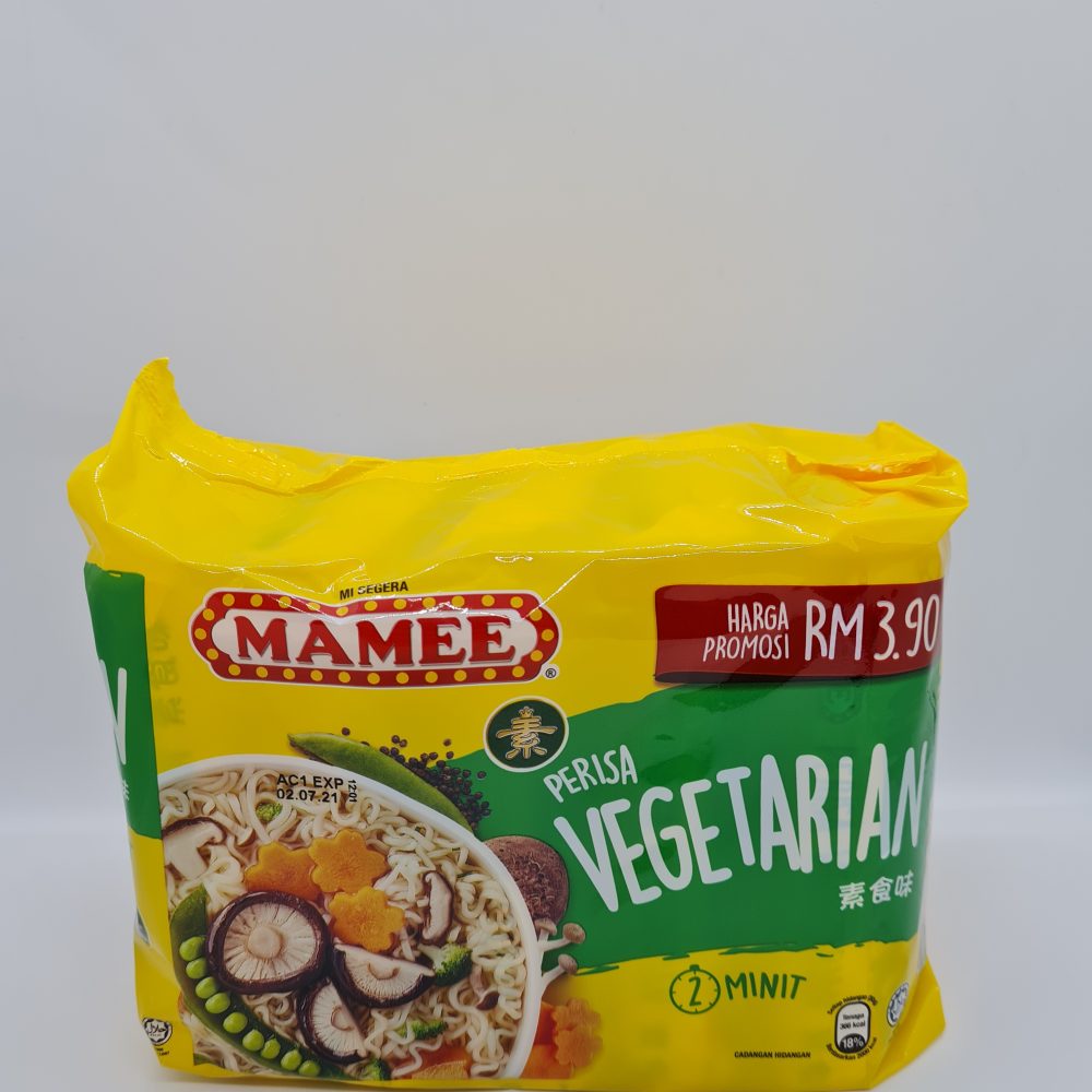 MAMEE VEGETARIAN FLAVOUR INSTANT NOODLES 4X80G – Gular Mart