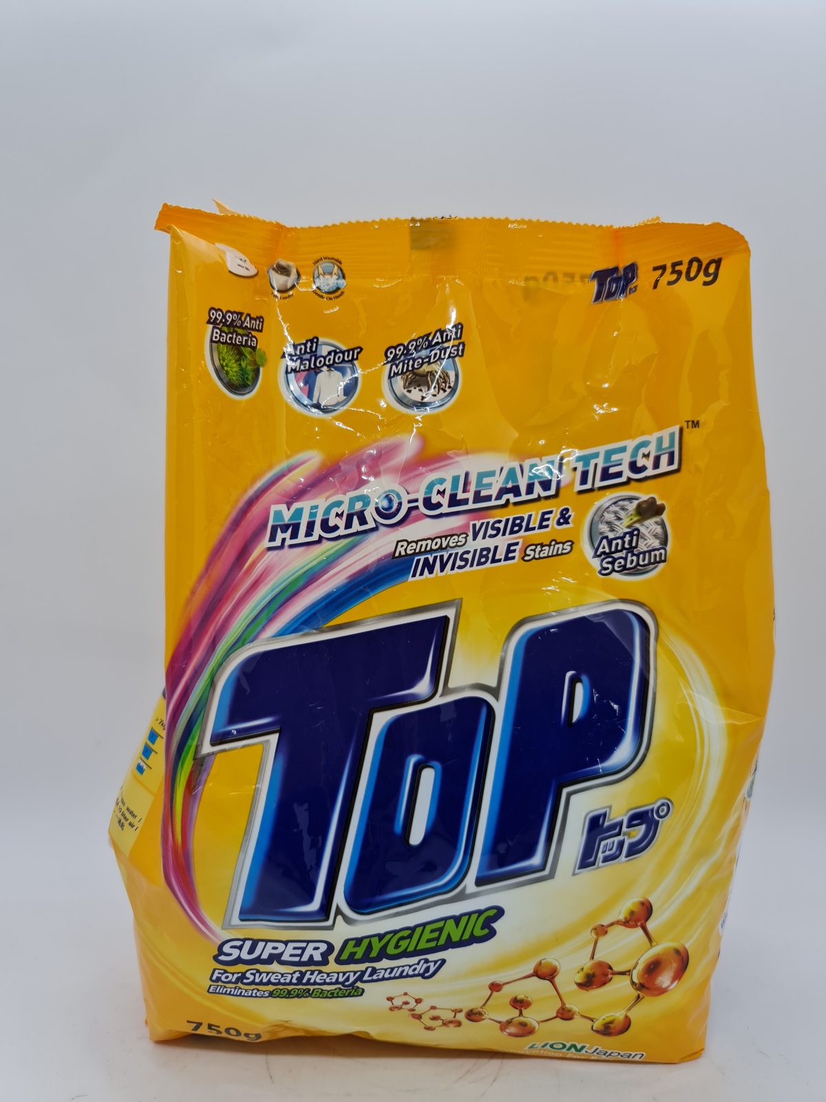 TOP DETERGENT POWDER SUPER HYGIENE 750g – Gular Mart